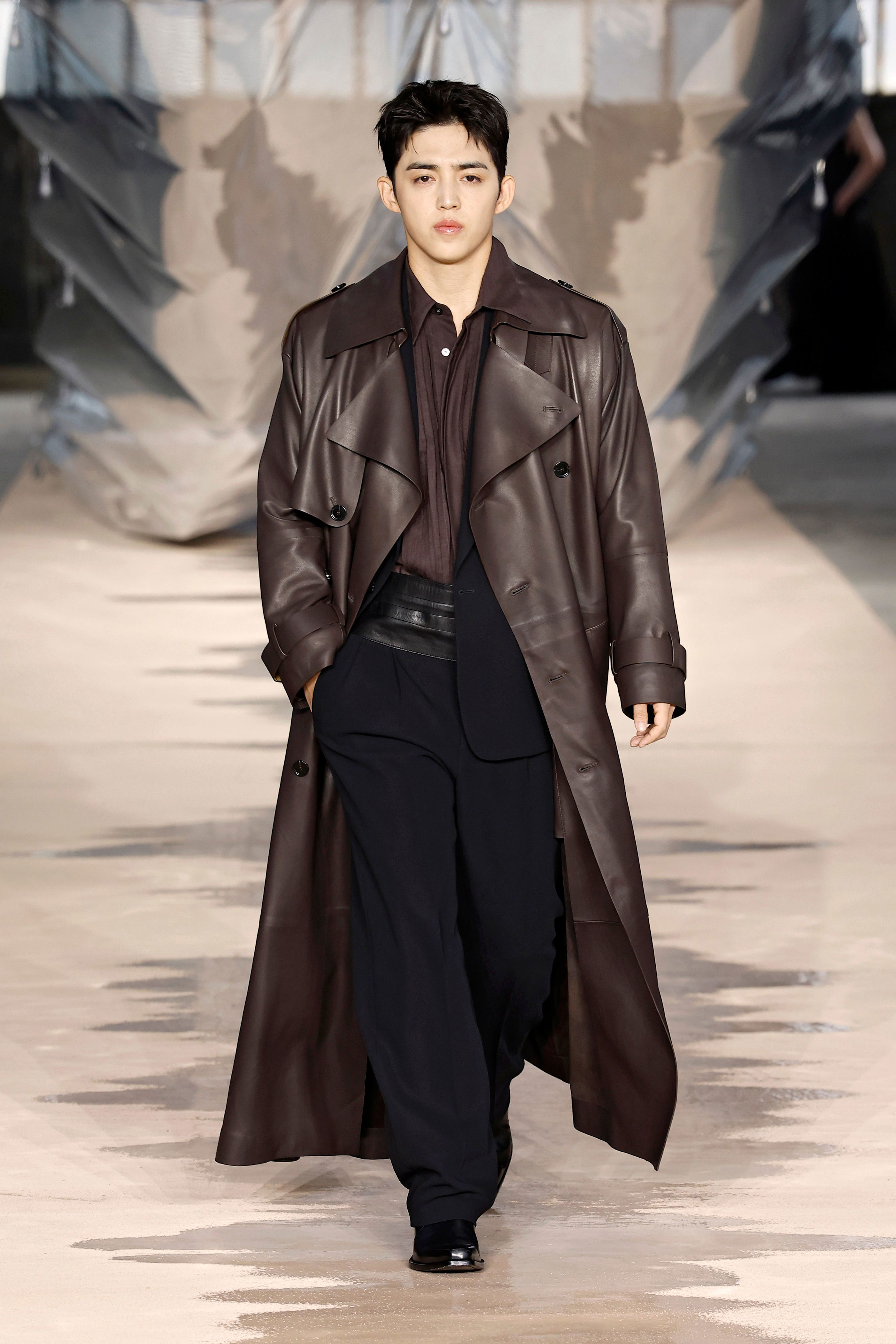 SEVENTEEN's S.Coups Makes Runway Debut Closing Boss's MFW Show — See Photos