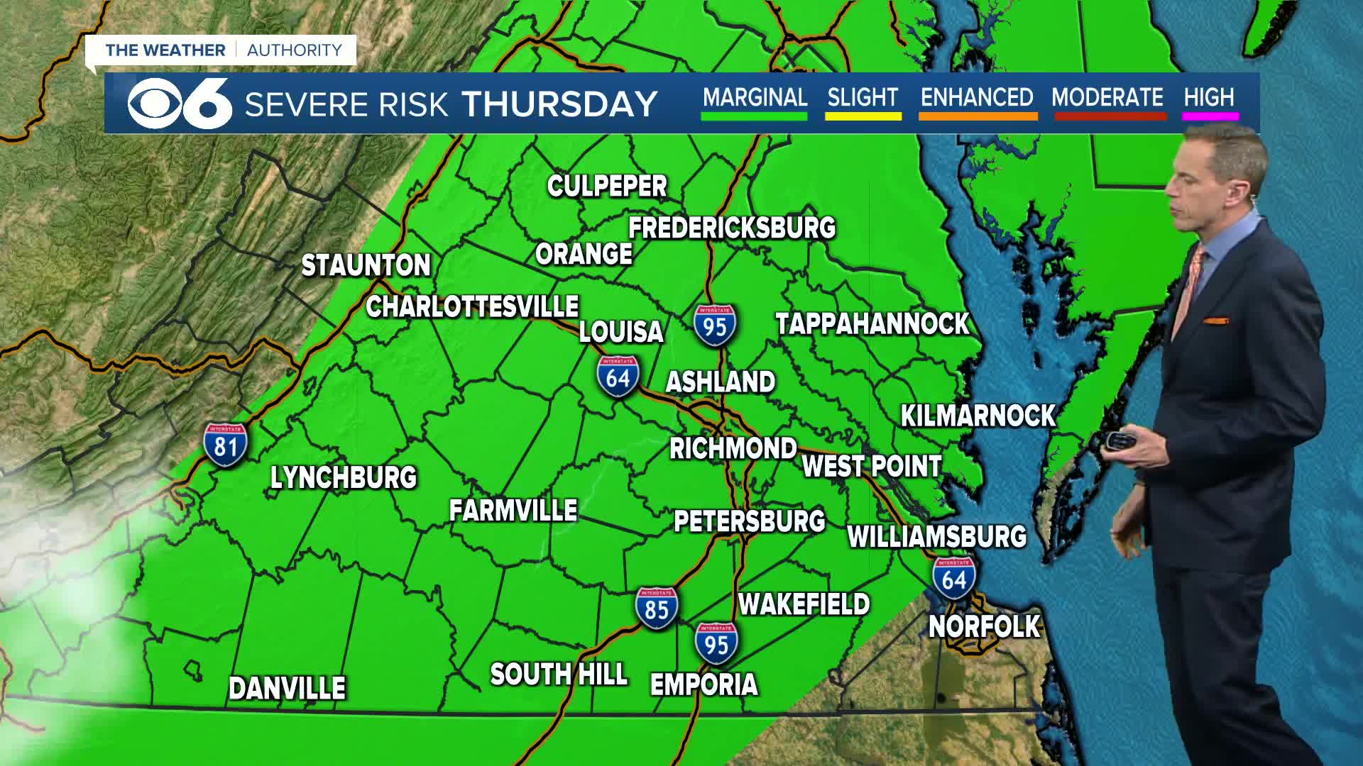 Humid with some showers and storms