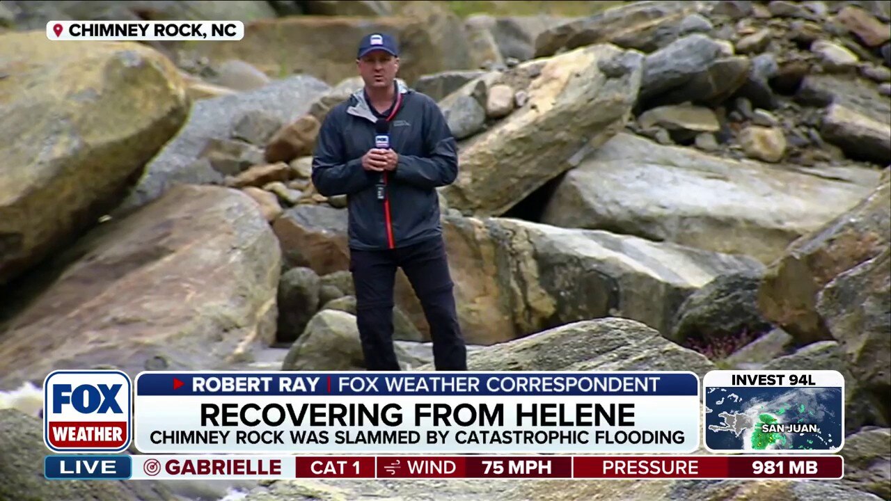 Hurricane Helene As It Happened: Chimney Rock, North Carolina recovers ...