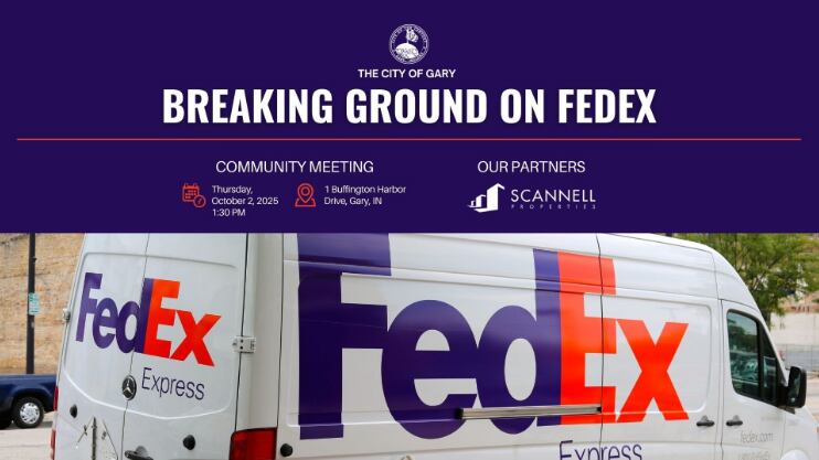 Gary to host groundbreaking for new FedEx distribution center