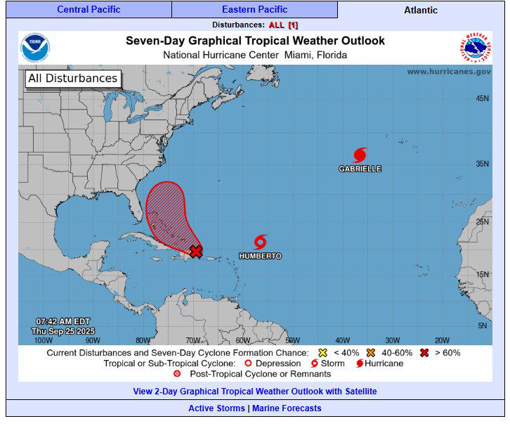 Hurricane may merge with storm to form mega system