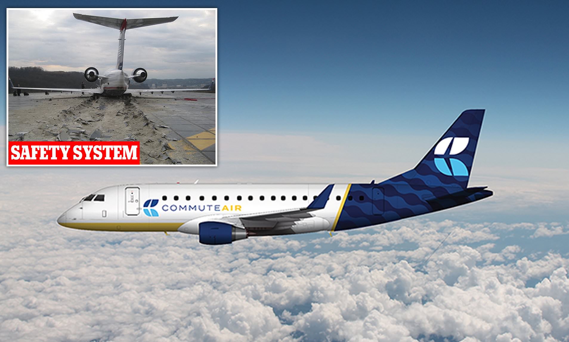 Passenger jet loses control and skids off the runway during heavy rain ...