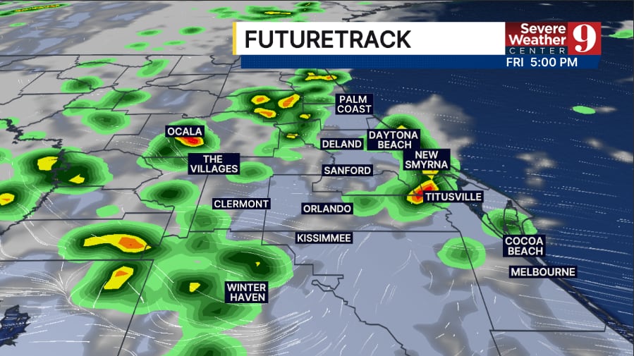 Scattered storms to close work week and continue through weekend