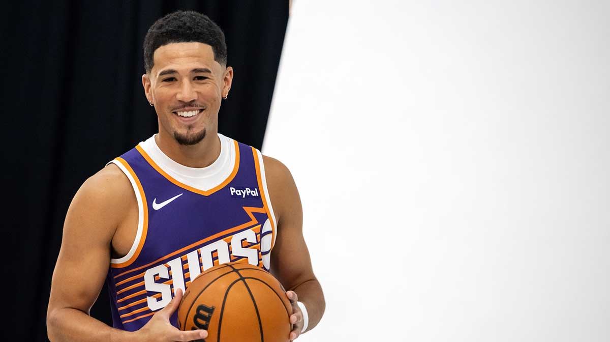 Suns’ Devin Booker challenged by Kendrick Perkins with ‘on the clock’ take