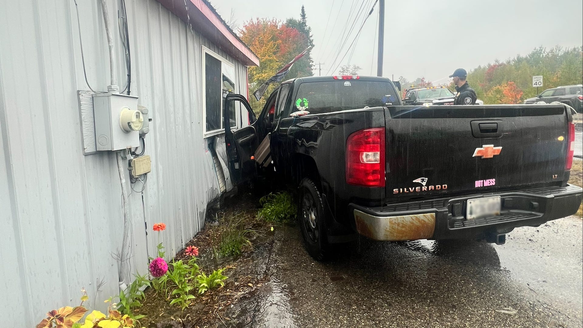 Truck crashes into Bridgton bakery after hitting another vehicle on ...
