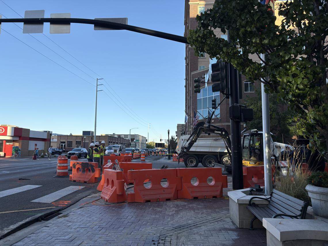 Repairs after water line break mean more lane closures in downtown Boise