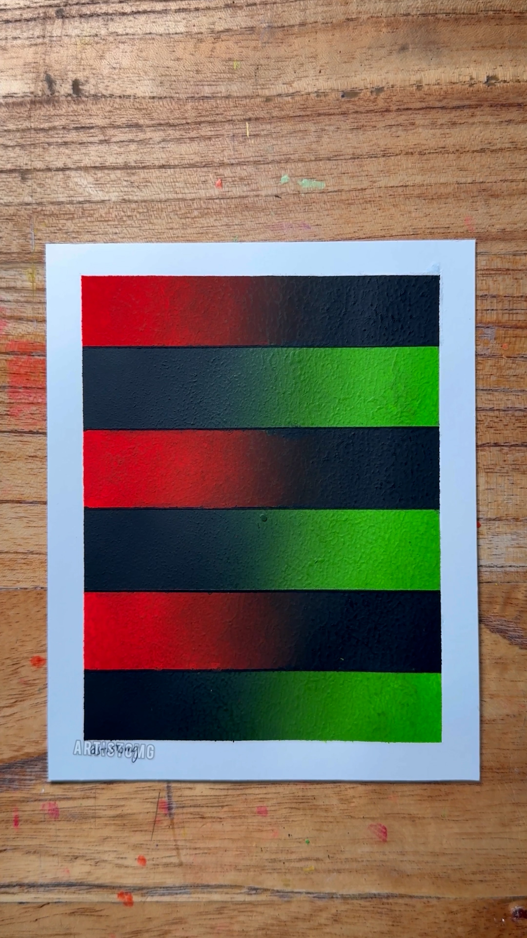 Shadows of Red and Green in Stripes