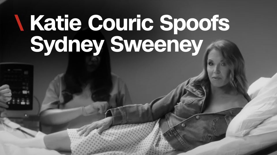 Katie Couric Spoofs Sydney Sweeney