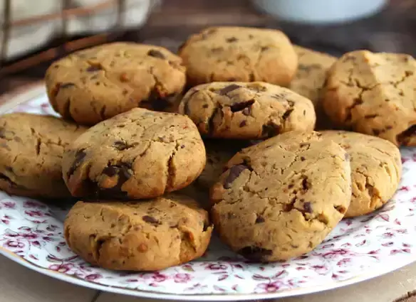Chocoladekoekjes met chocoladestukjes (veganistisch en glutenvrij)