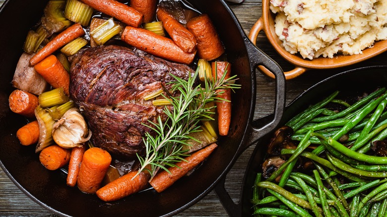 13 Vegetables You Should Be Cooking With Pot Roast