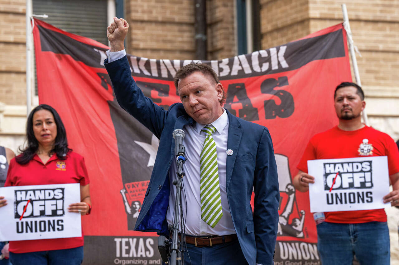 Protesters urge Texas State to reinstate professor, condemn censorship