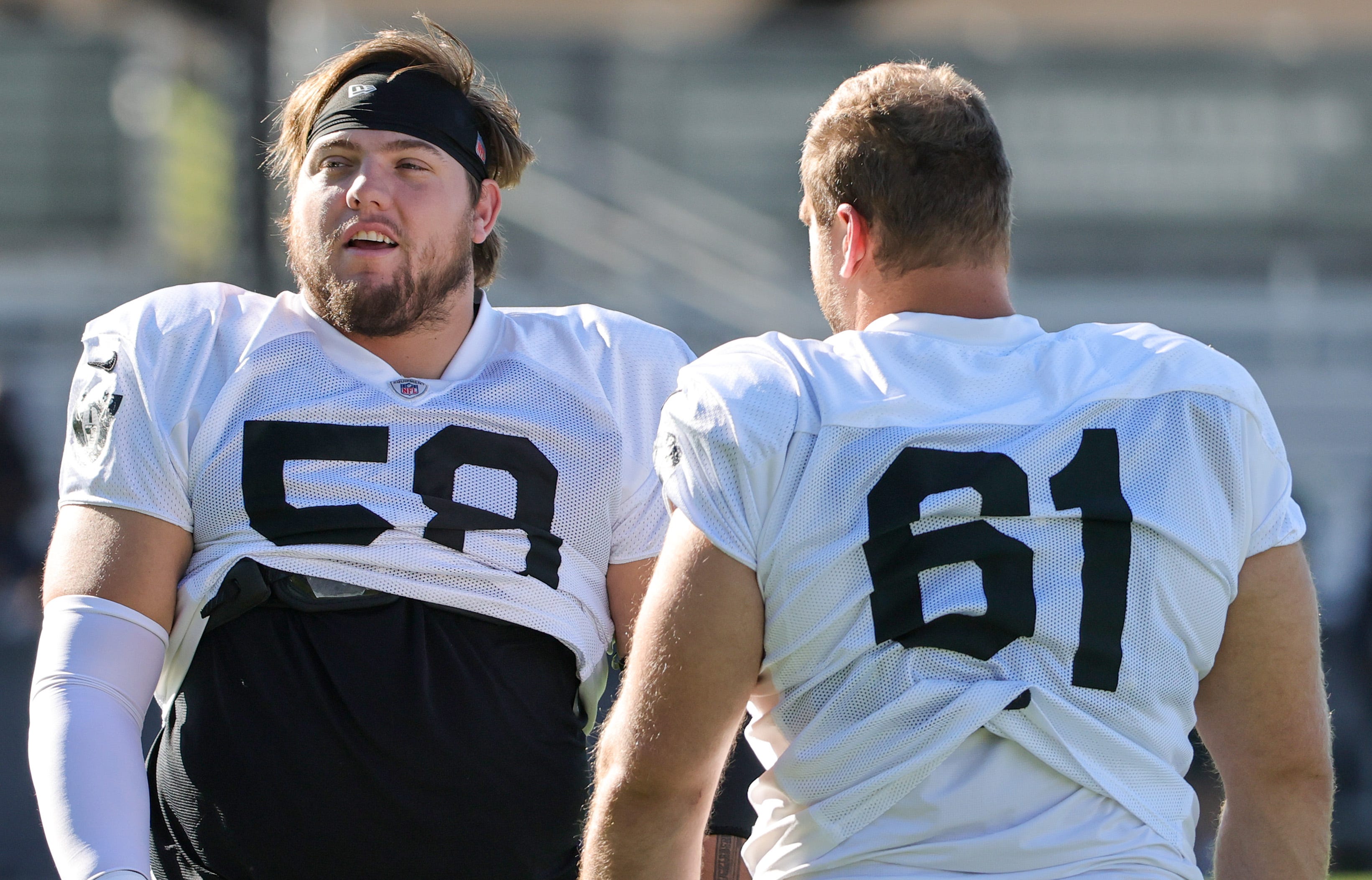Raiders move Jordan Meredith back to guard in wake of Jackson Powers ...