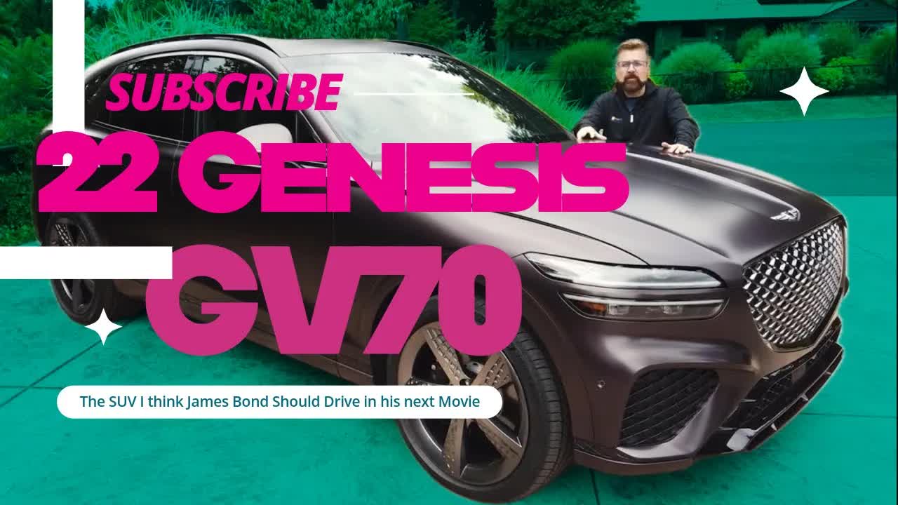 2022 genesis gv70: james bond's next suv?