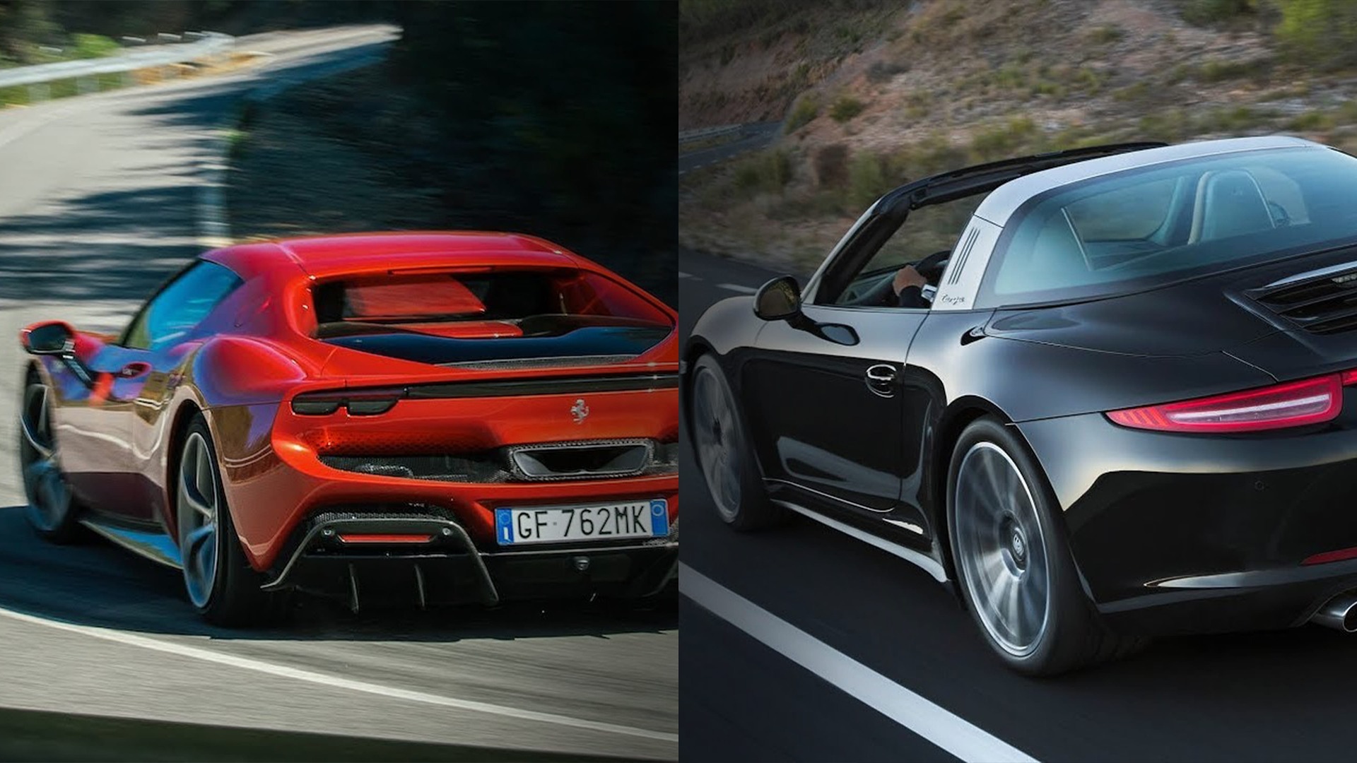 Ferrari 296 GTB vs Porsche 911 Targa 4S