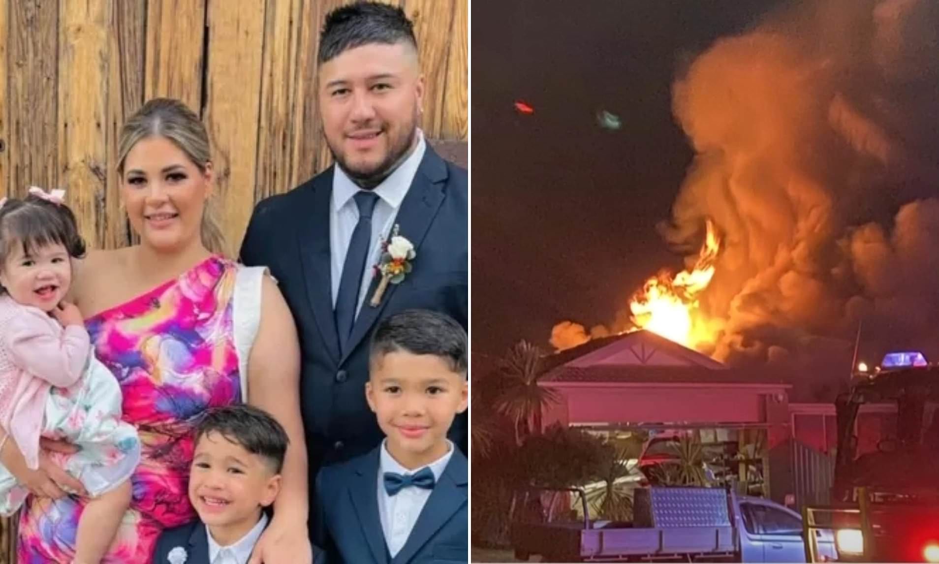 Family-of-five lose everything in minutes after massive fire ripped ...