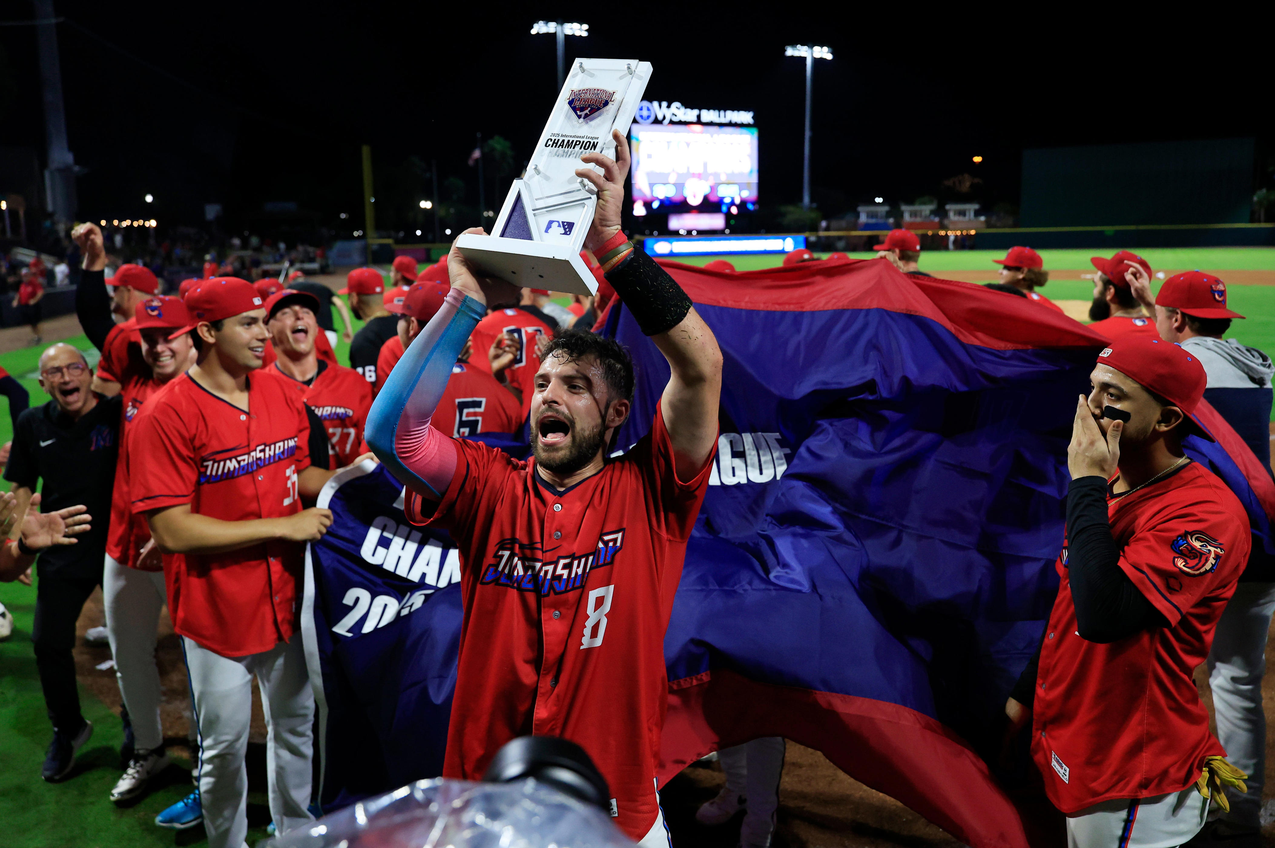 Champions! Jacksonville Jumbo Shrimp win International League baseball ...