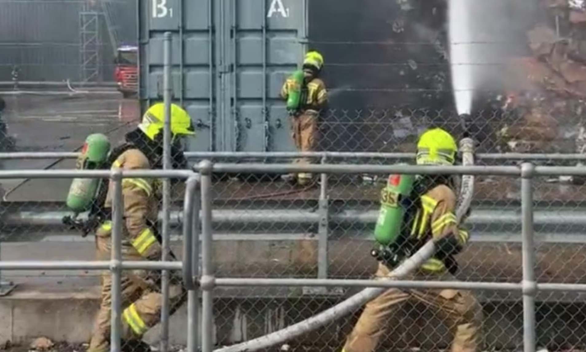 Massive fire erupts at paper mill as almost 100 firefighters fight to ...