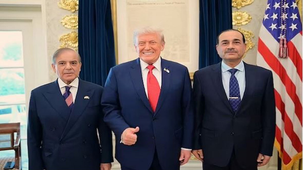 US President Trump meets Pak PM Sharif, Field Marshal Munir at White House
