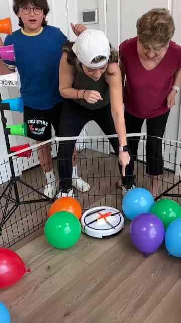 Roomba balloon pop challenge with fun prizes