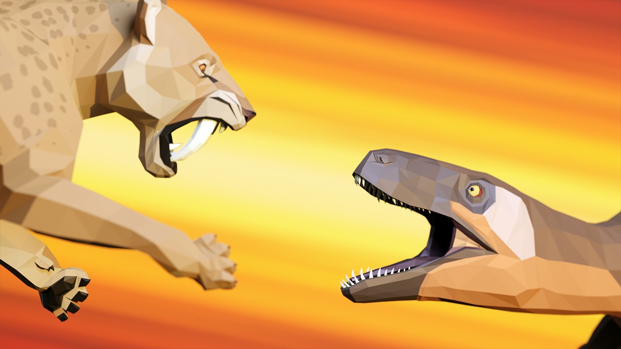 The Deadliest Prehistoric Duel: Raptor Against Sabertooth