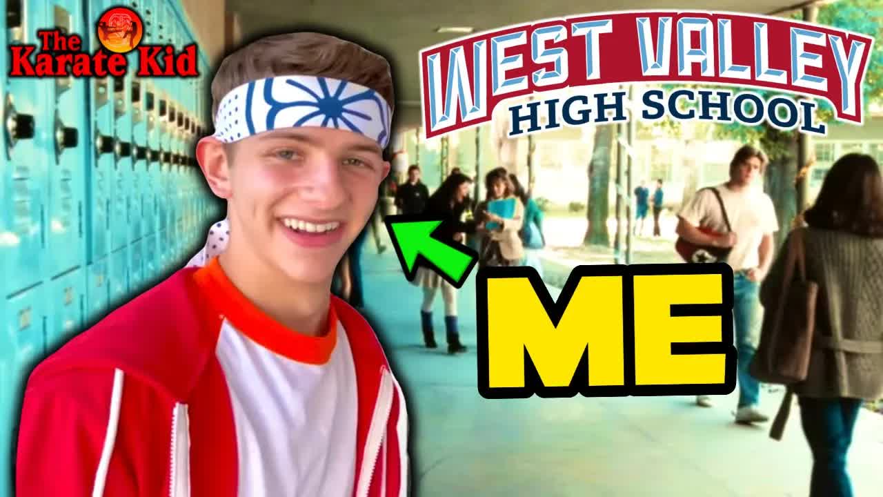 I visited West Valley High School from The Karate Kid!