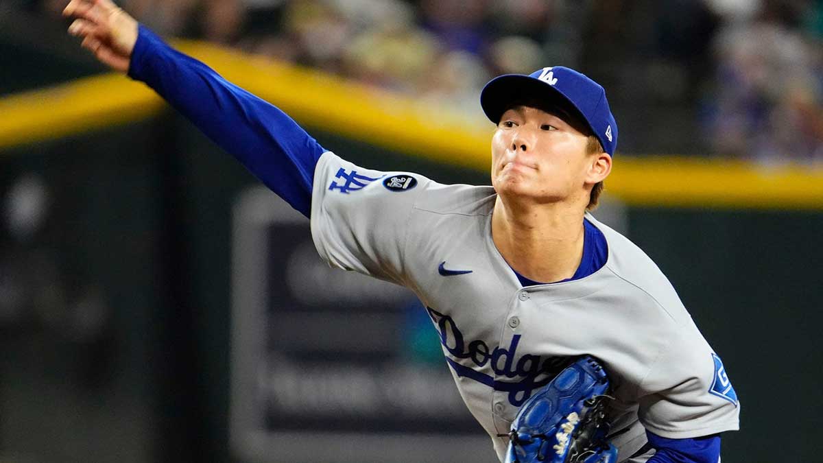 Dodgers ace Yoshinobu Yamamoto becomes first LA pitcher since 2021 to ...