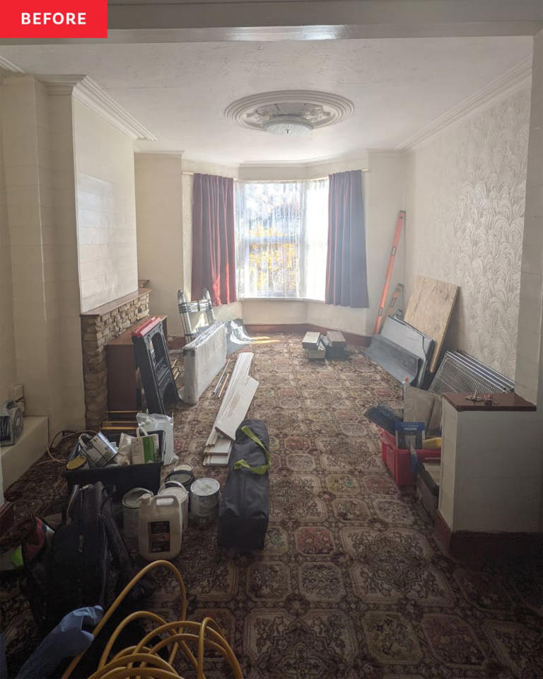 Before & After: This Living Room Went from "Awful '80s" to Victorian ...