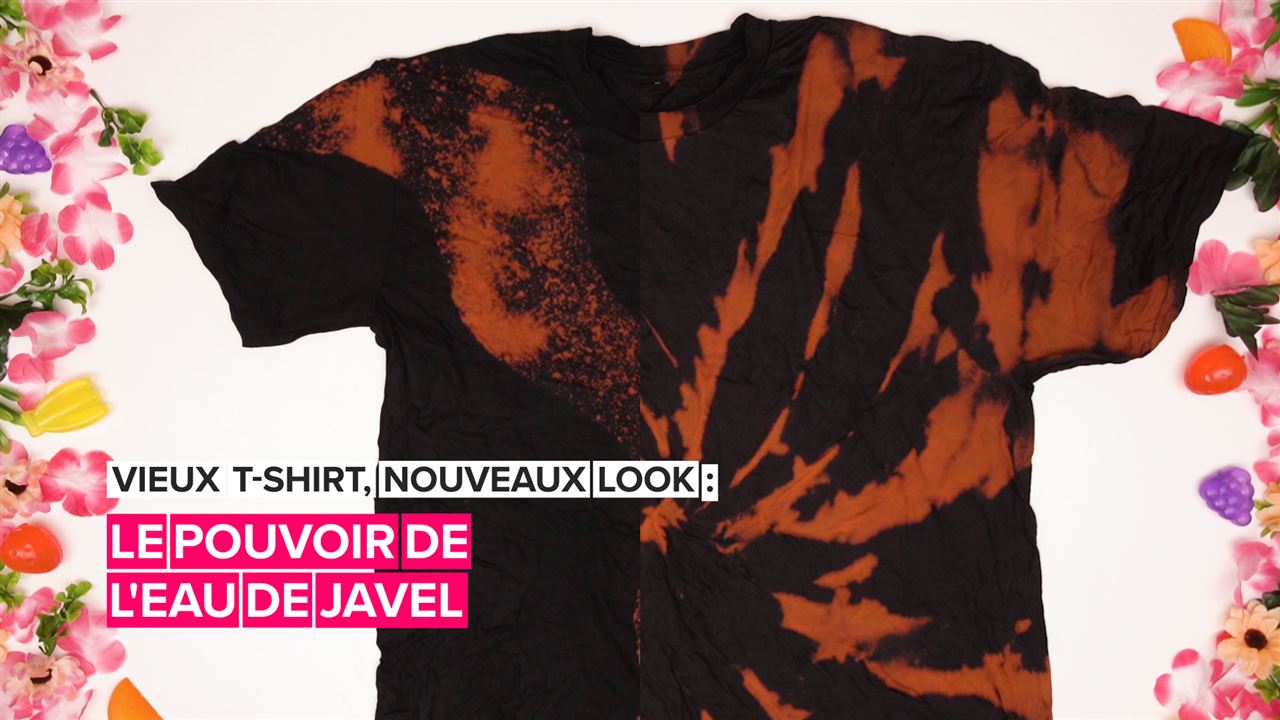 Vieux T-Shirt, nouveau look : le pouvoir de l'eau de Javel