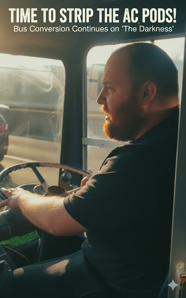 Time to Strip the AC Pods! Bus Conversion Continues on ‘The Darkness’