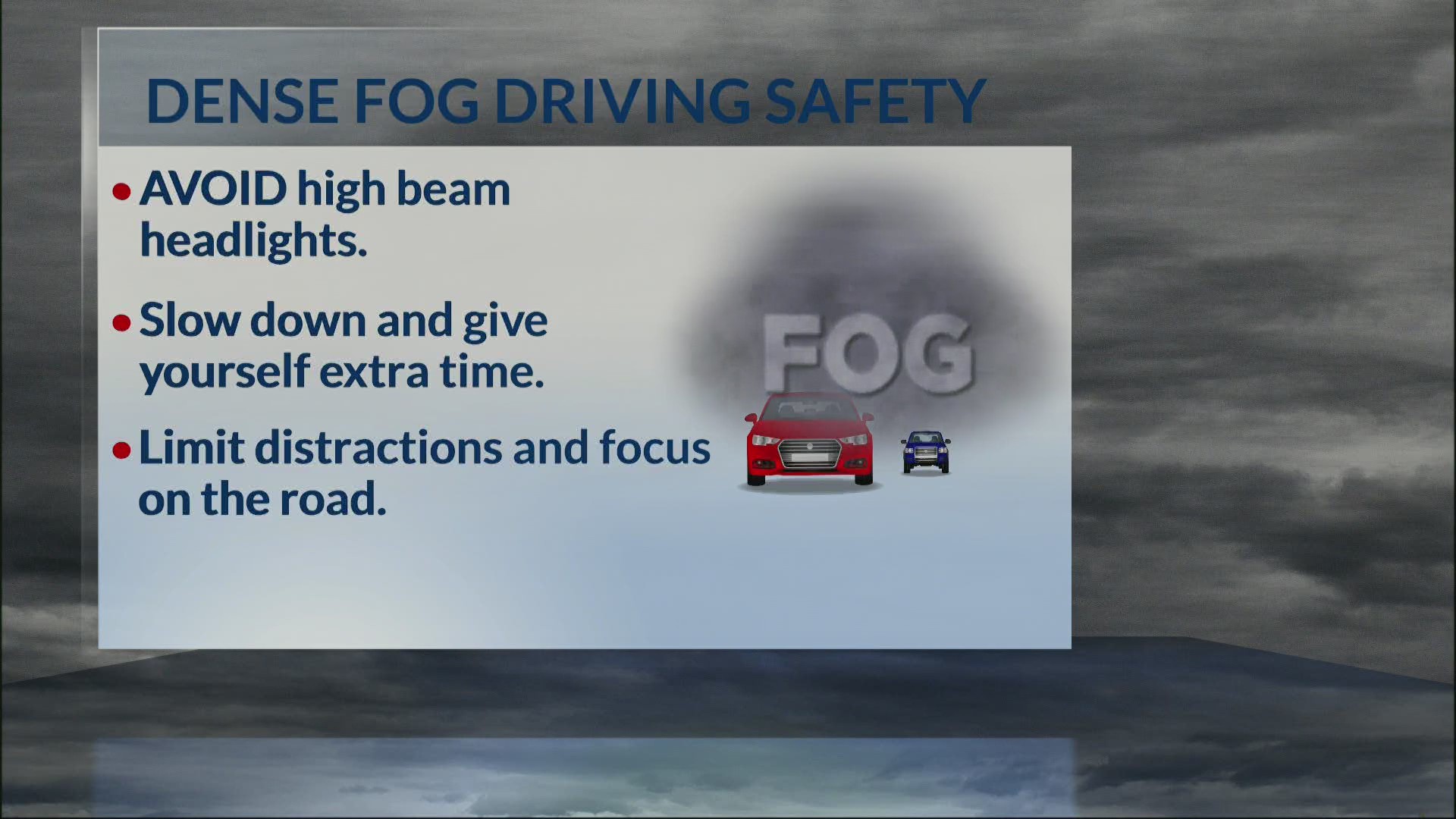 Marcelo talks about Fog Driving Safety