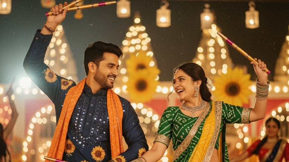 Navratri 2025: How to turn your dandiya night photos into 90s-style portraits using Gemini AI prompt