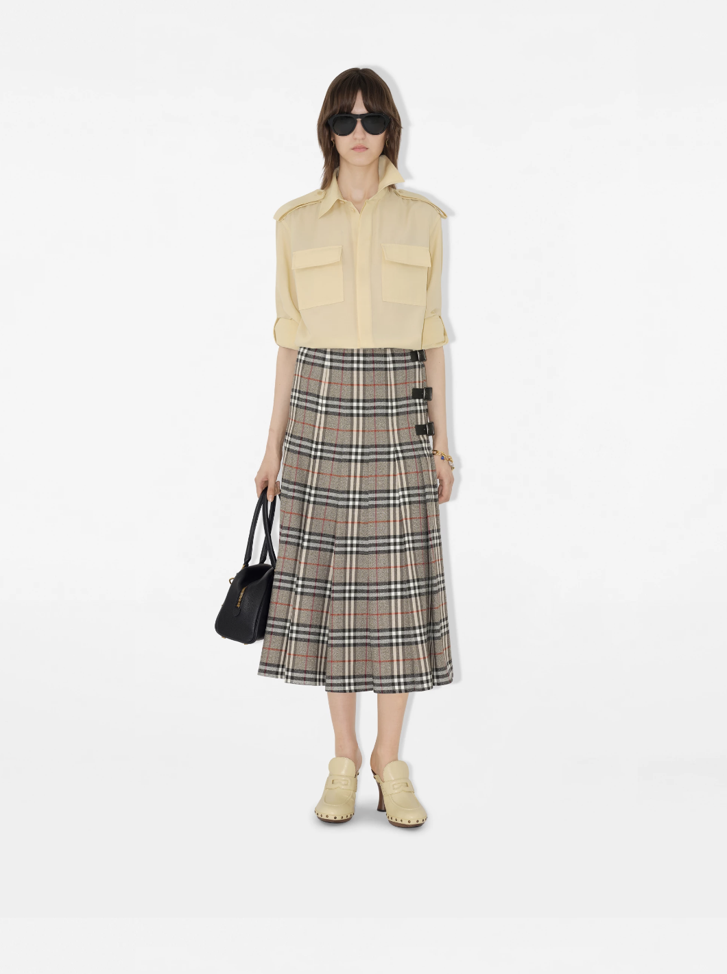 It's Time to Retire Your Summer Skirts—Plaid Midis are Our Autumn Essential