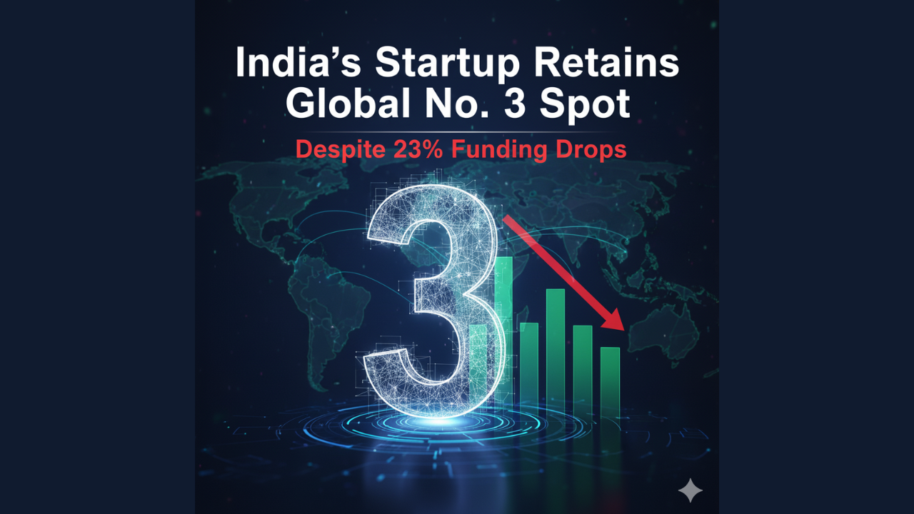 India’s Startup Ecosystem Retains Global No. 3 Spot Despite 23% Funding ...