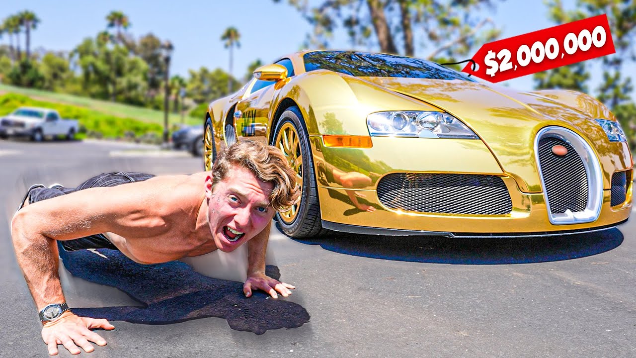 The Gold Bugatti Challenge: Push-Ups for Seat Time