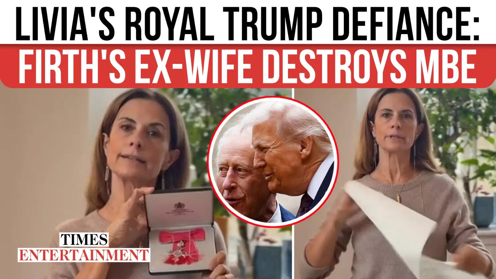 Colin Firth’s Ex-Wife Shreds MBE In Furious Protest Over Trump’s Royal ...