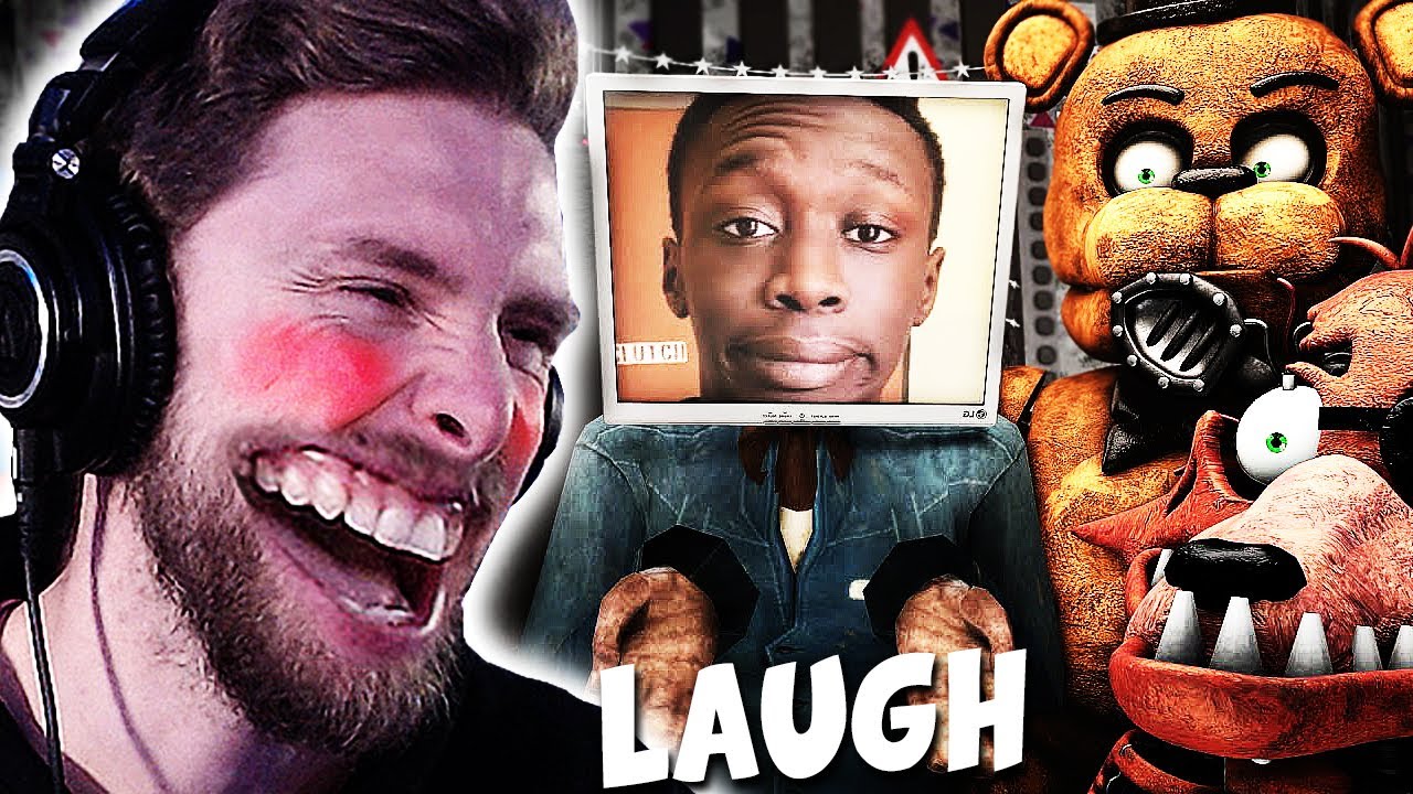 FNAF try not to laugh challenge reaction