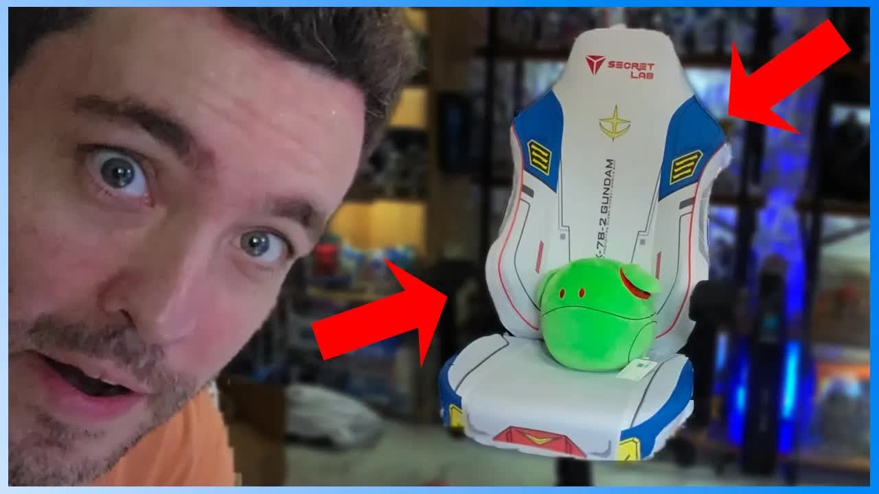 Gundam Secret Lab Titan chair skin impressions