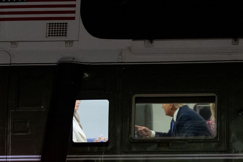 Donald Trump spotted sternly waving finger at Melania in awkward ...