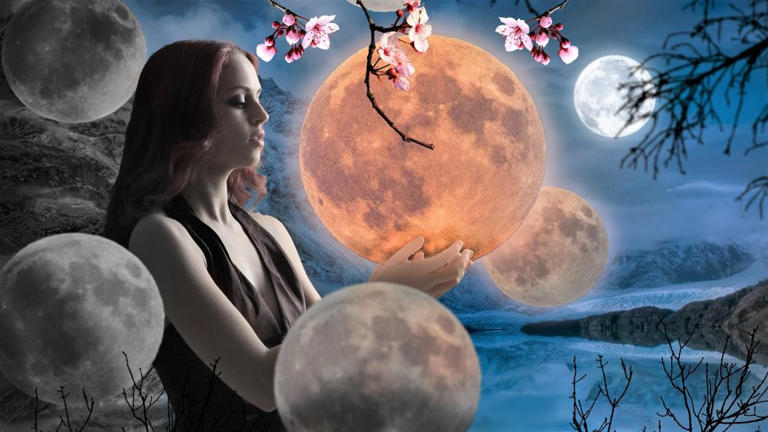 Der Mond in den Tierkreiszeichen