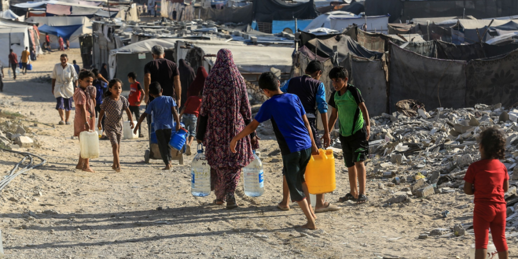 Satellite data shows yellow line pushed deeper into Gaza