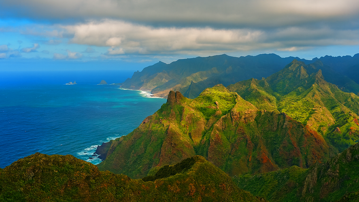 Anaga Mountains, Tenerife, Spain - Volcanic Coastline Views in 4K