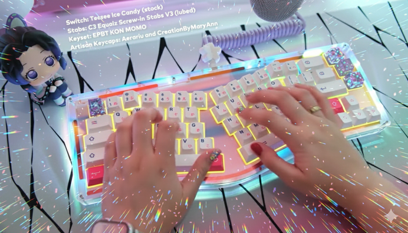 Iridescent Mechanical Keyboard Build by FancyAlice66