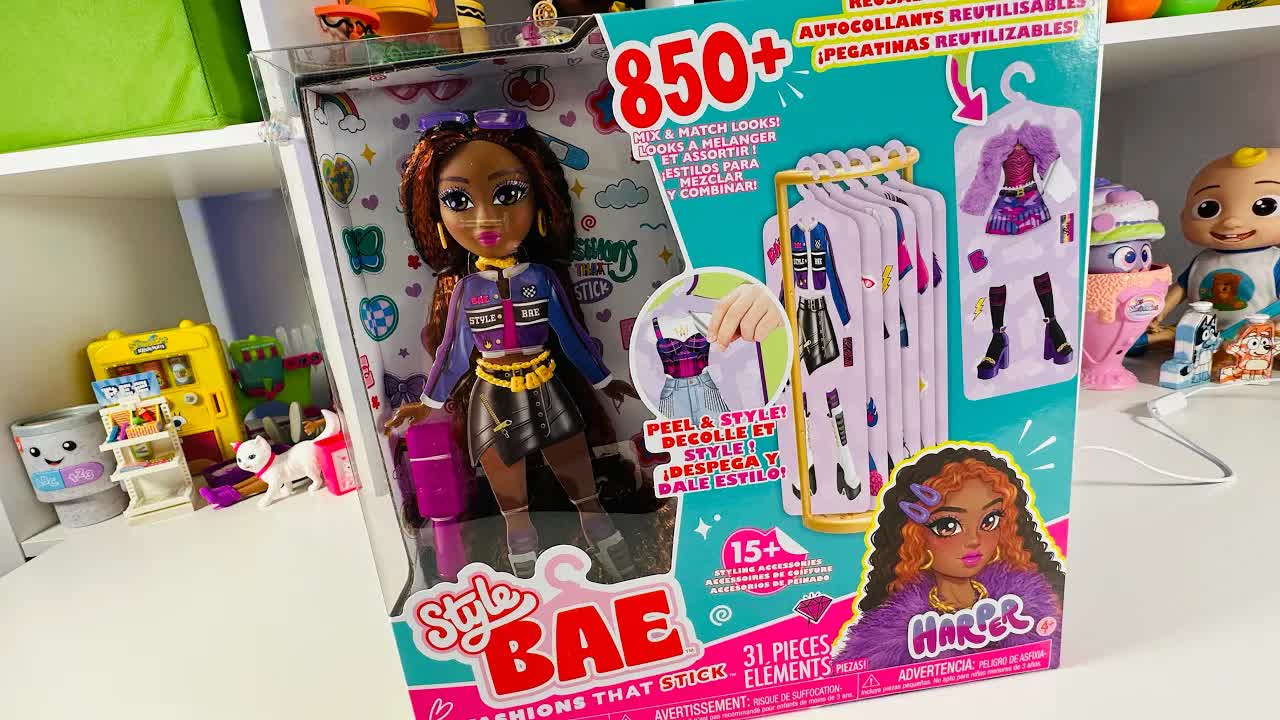 Style Bae Harper unboxing! ASMR doll fashion fun