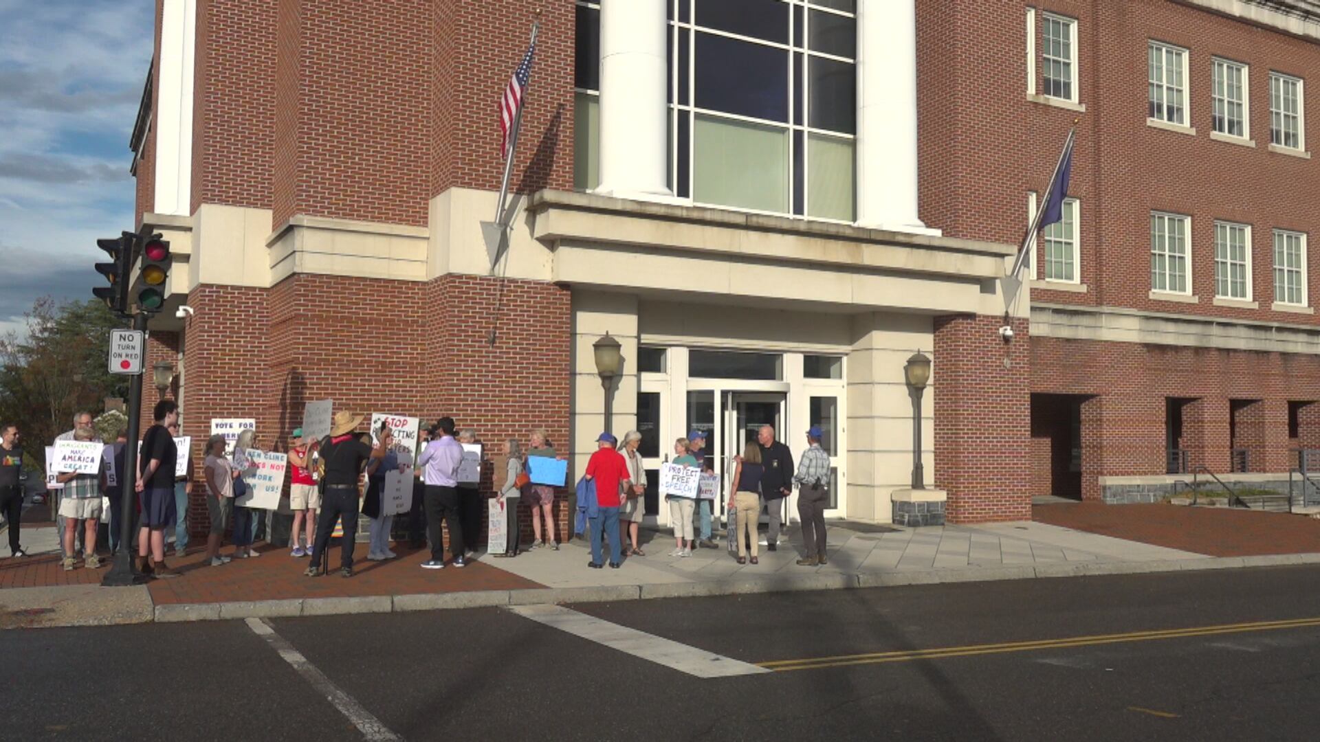 Dozens gather for Rep. Ben Cline’s town hall meeting