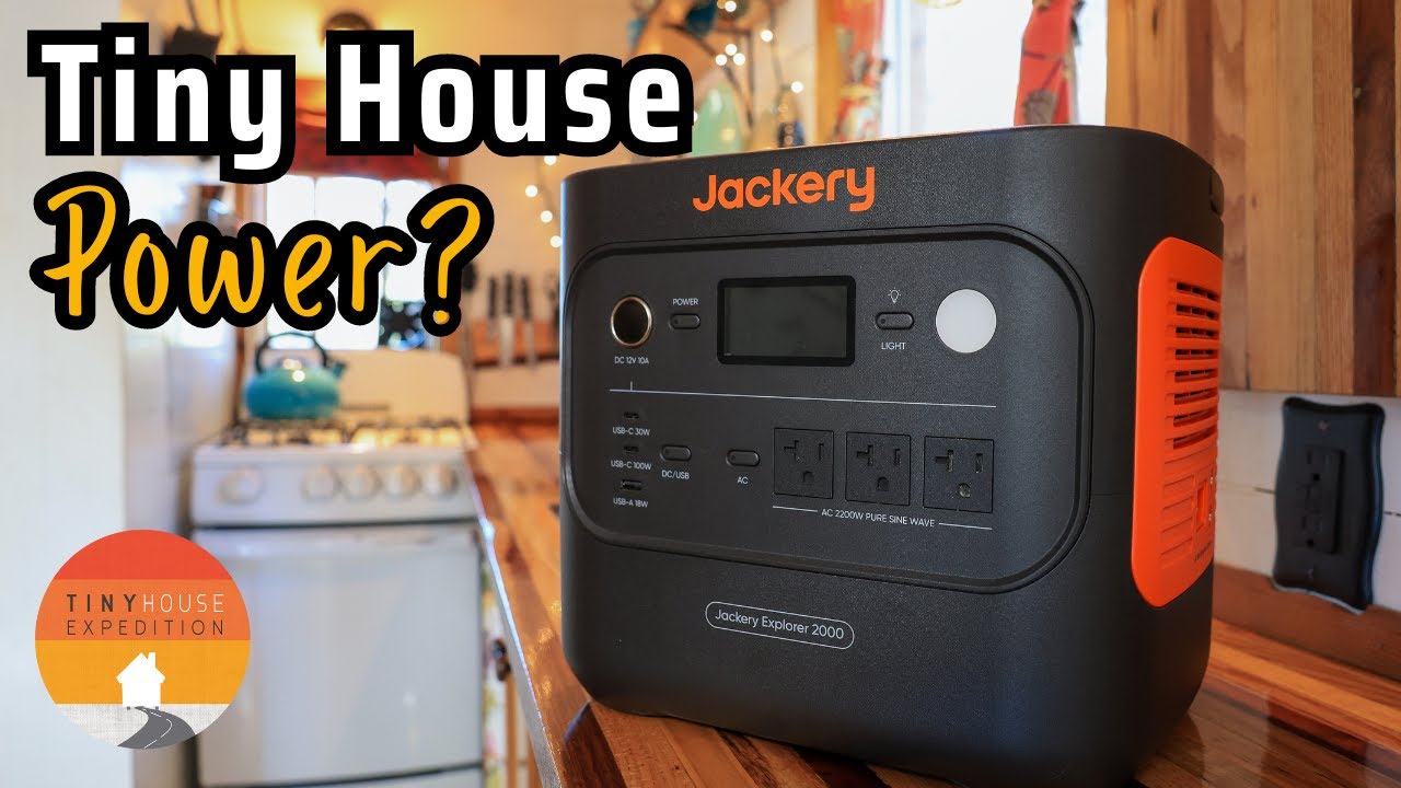 Tiny house power test! New Jackery 2000 v2 solar generator