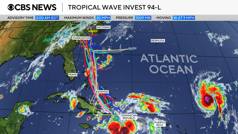 Humberto becomes a hurricane in Atlantic. Maps show its forecast path.