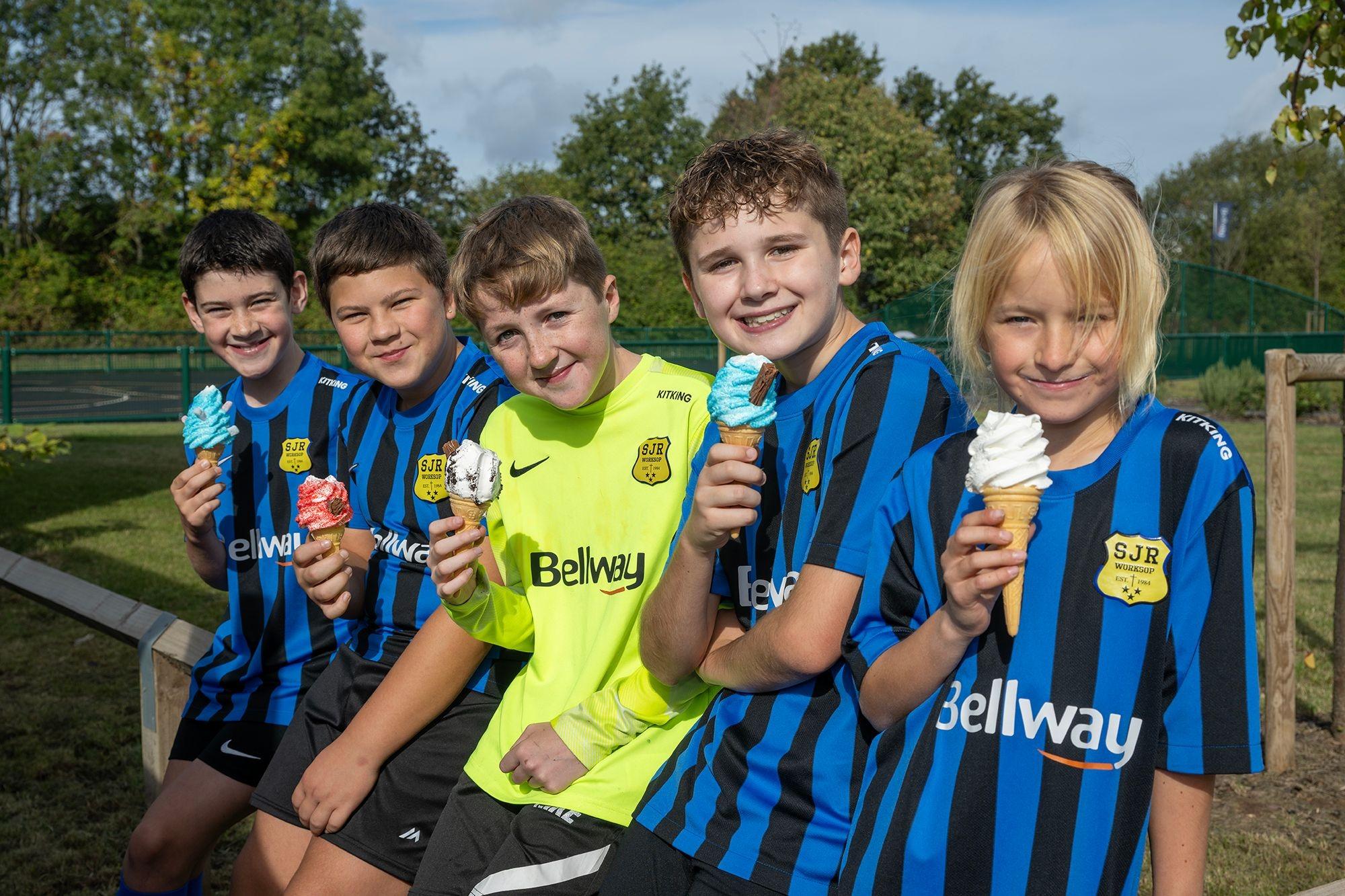 Local football team opens new sports pitch at Worksop development