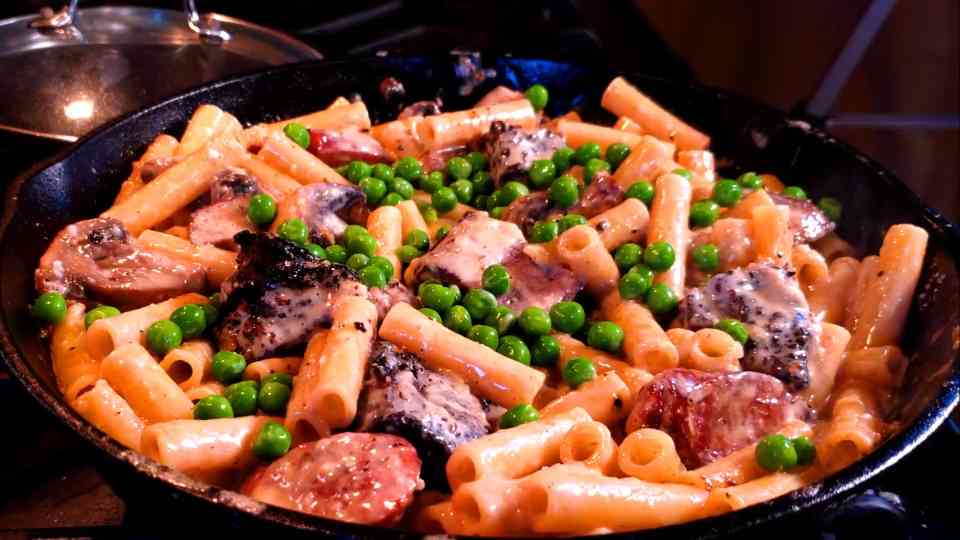 Cajun pasta with short rib & andouille sausage