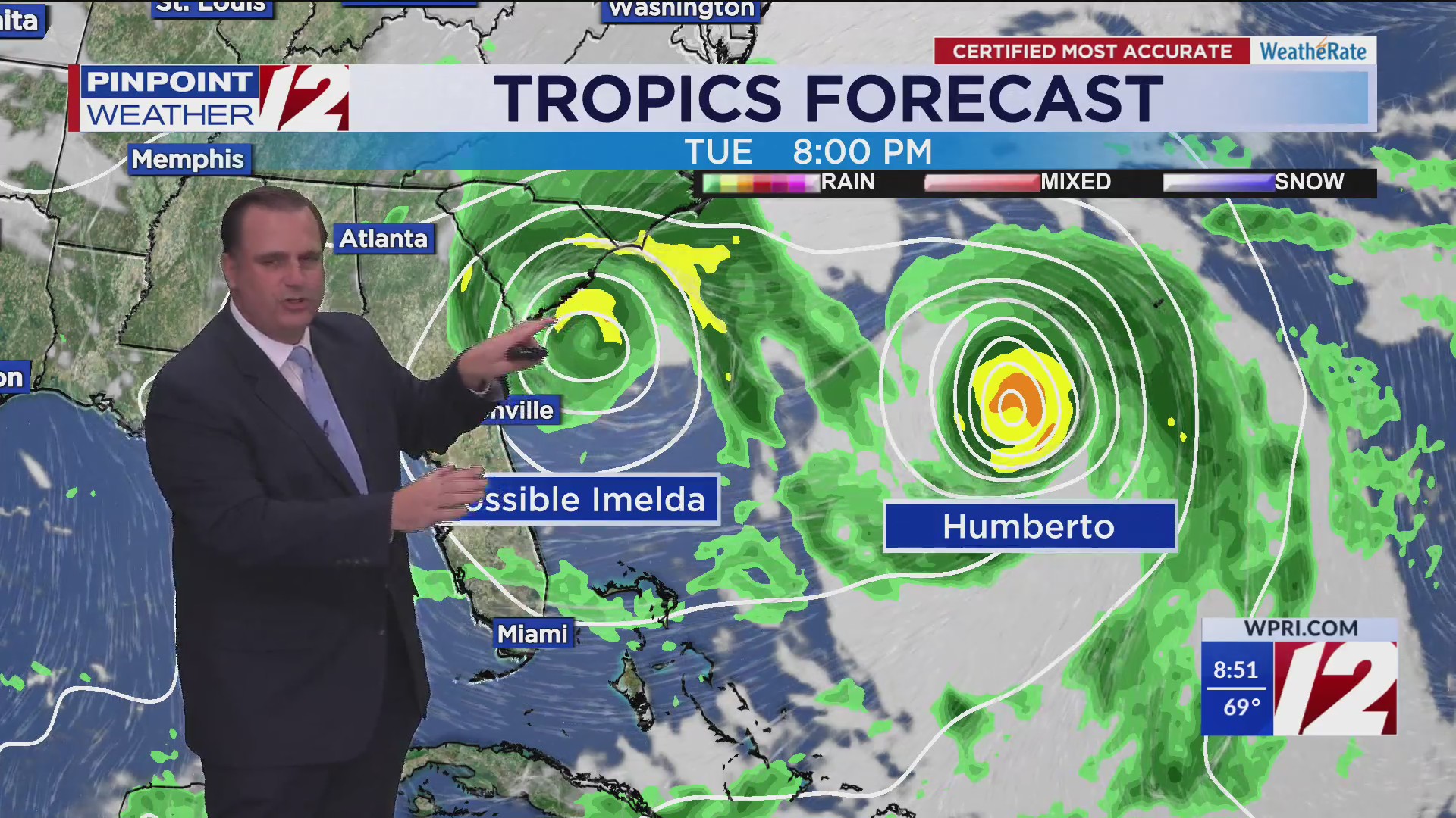 WPRI 12 Weather Forecast for 9/26/25: Drier today and warmer