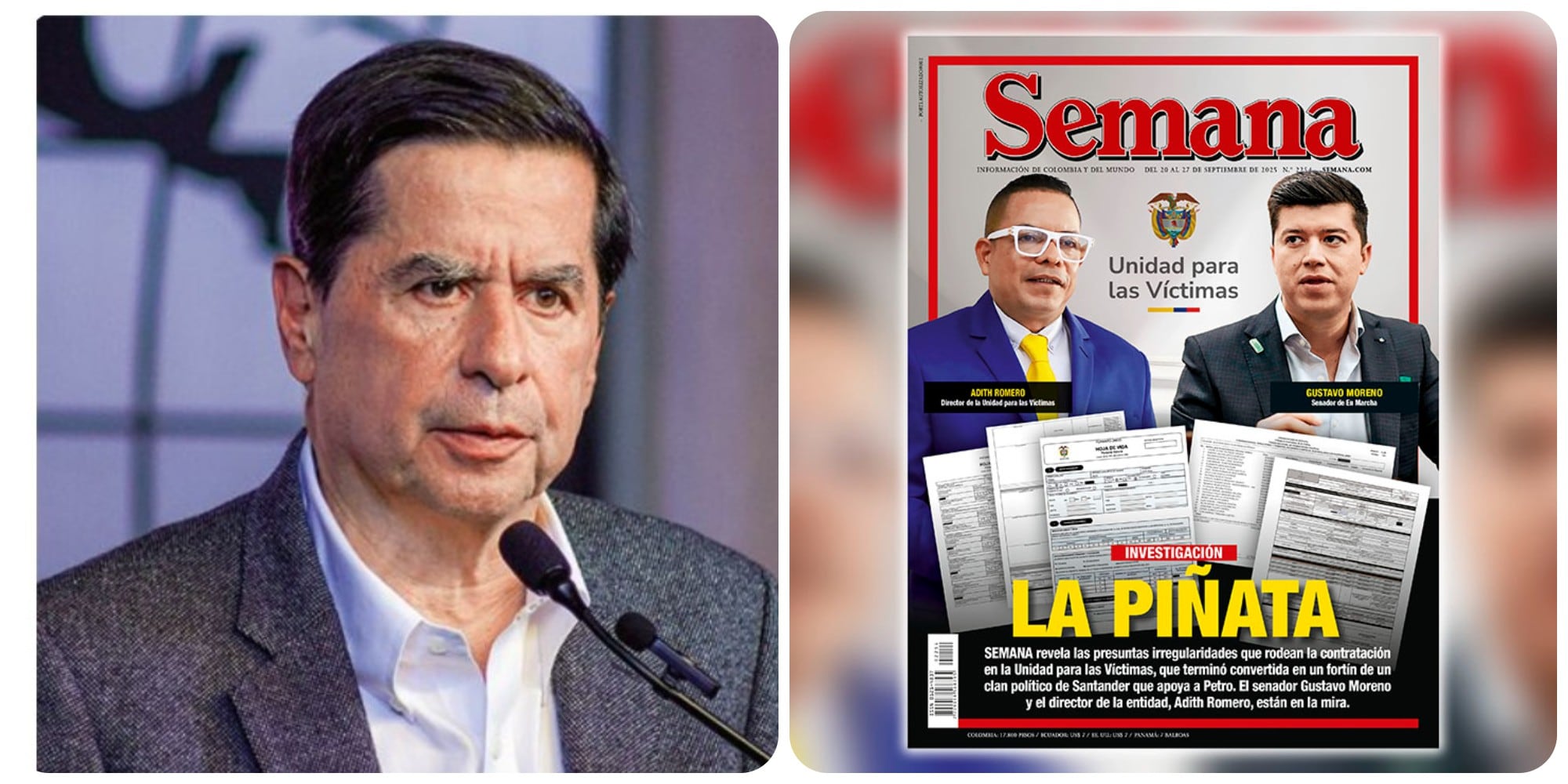 Juan Fernando Cristo reacciona al escándalo de la Unidad de Víctimas, denunciado por SEMANA ...